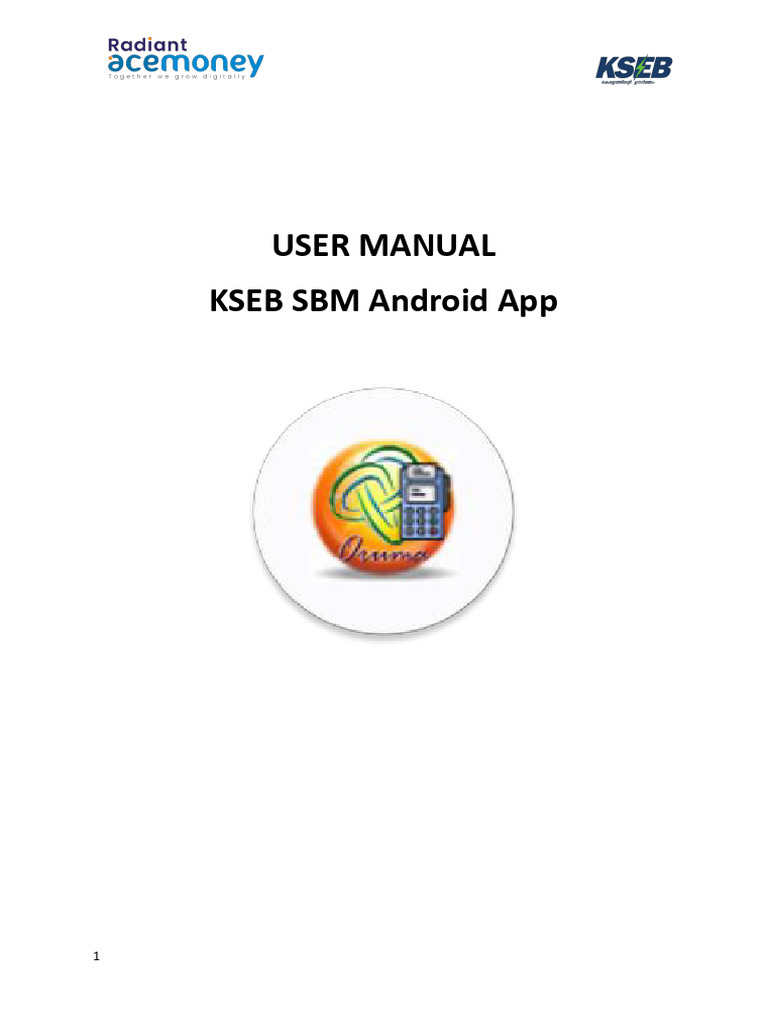 User Manual Kseb Sbm App Pdf Android Operating System Mobile App