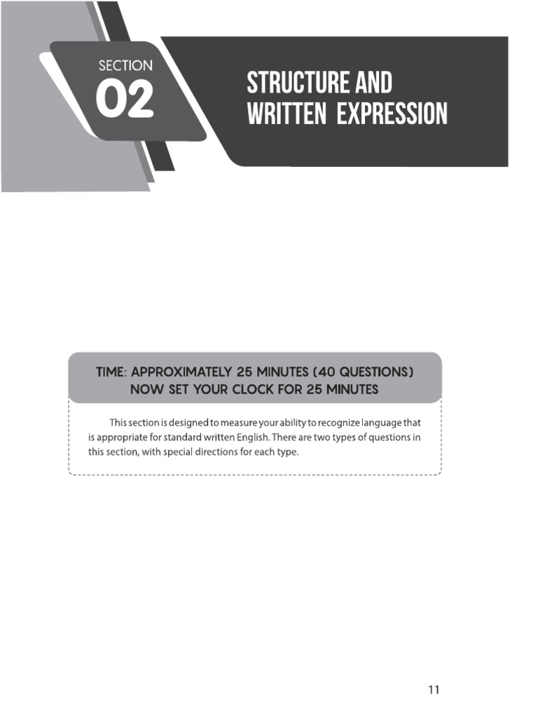 E Book Practice Test TOEFL ITP 1 Reading Structure | PDF