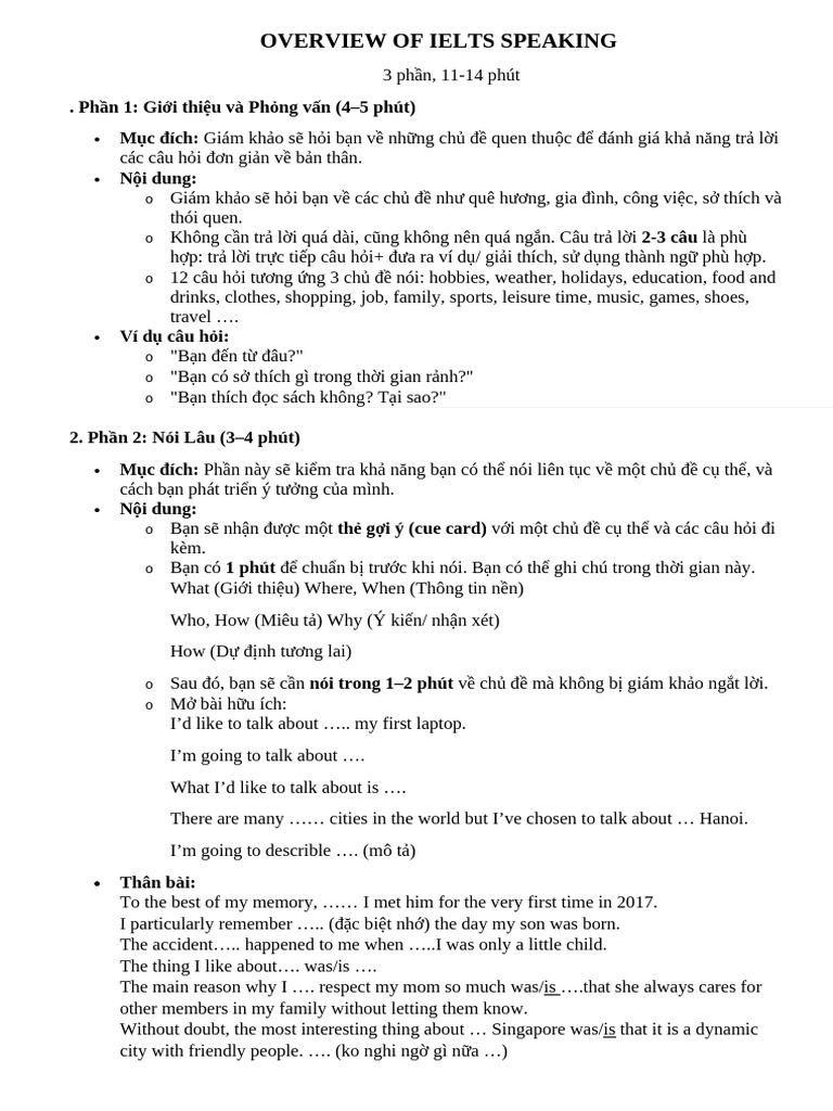 Prep Ielts Speaking 6.25 | PDF