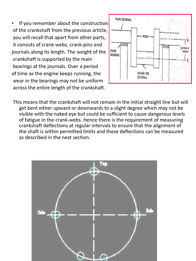 Crankshaft Deflection Measurement Guide | PDF