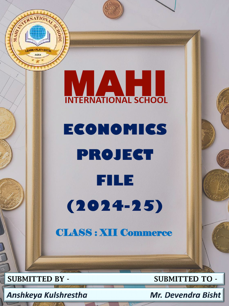 Economics Project File | PDF