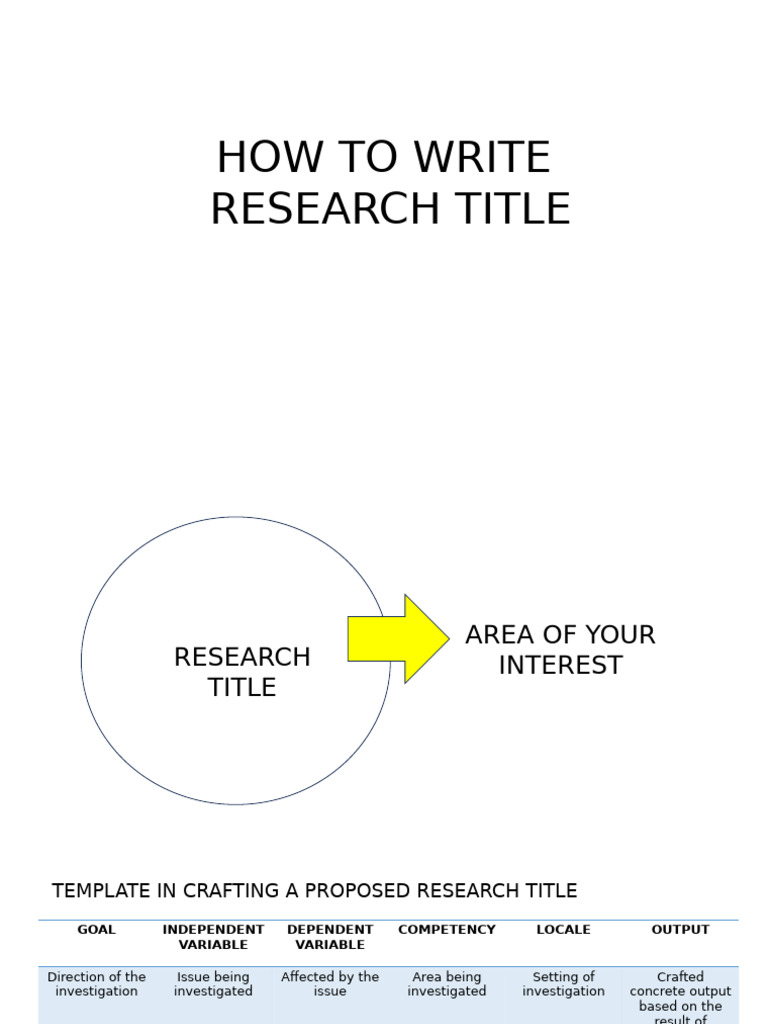 A Research Title | PDF