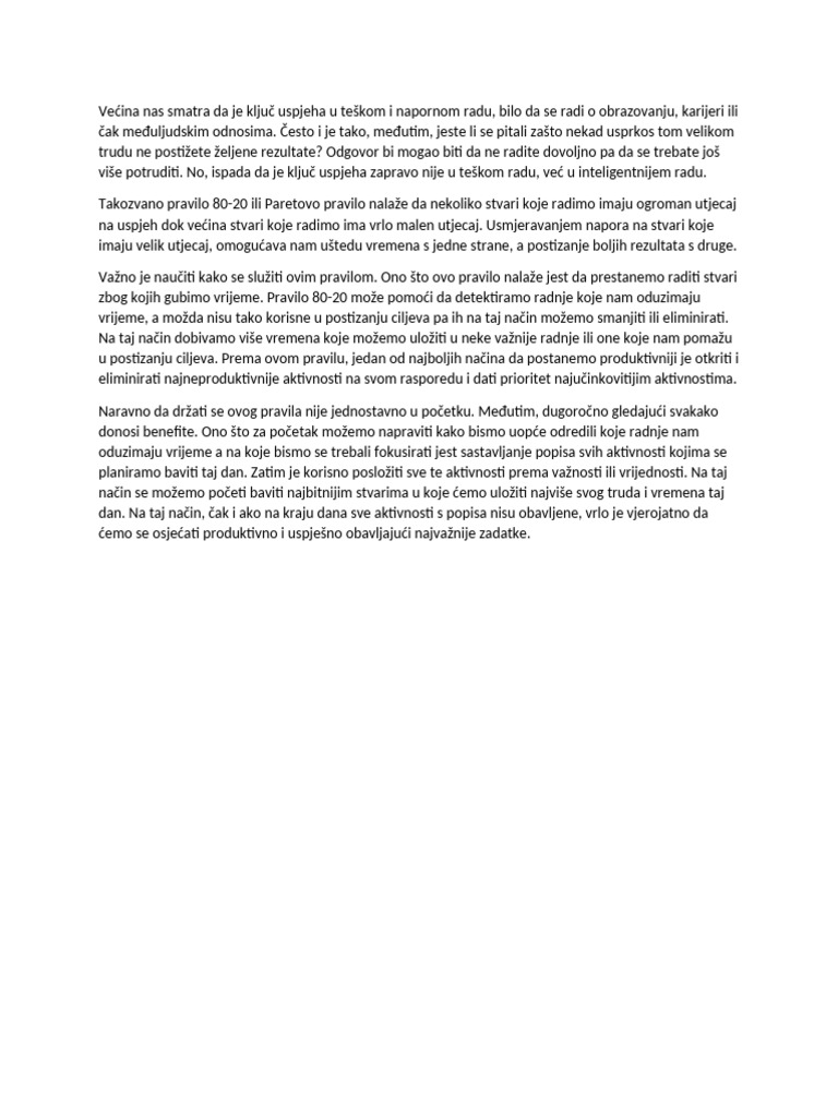 03 - Pravilo 8020 | PDF