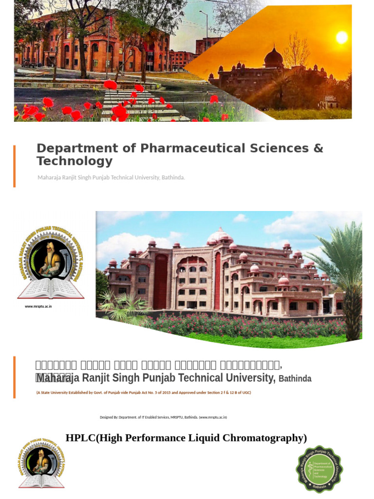 HPLC PPT For M Pharmacy | PDF | High Performance Liquid Chromatography ...