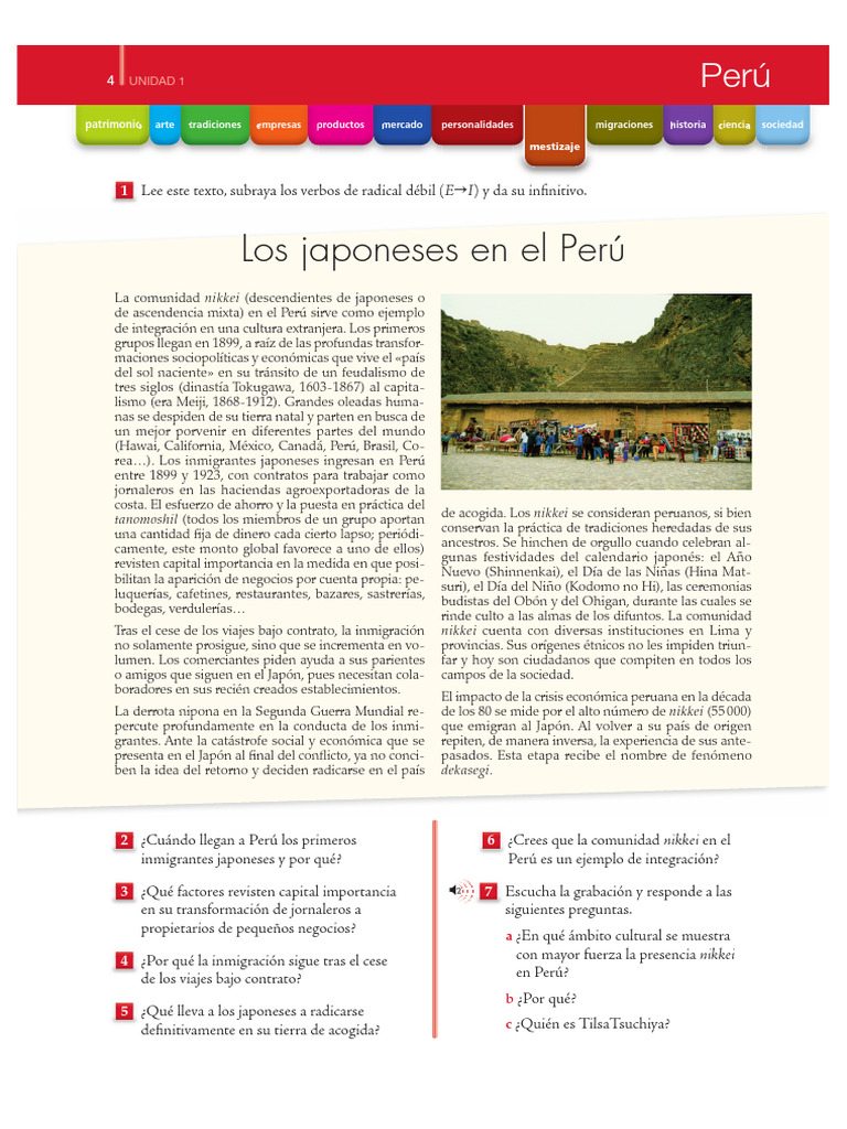 Inmigración japonesa en Perú: historia y legado | PDF | Perú