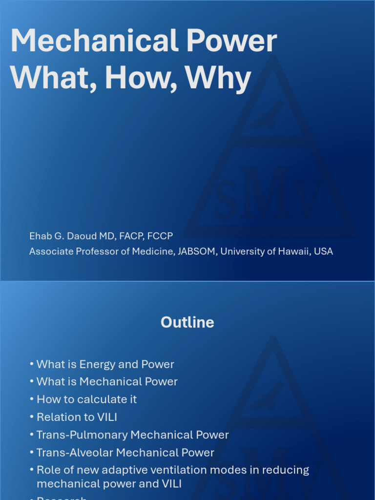 Mechanical Power Ehab Daoud Understanding | PDF | Respiratory System ...