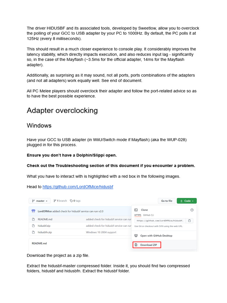 Overclocking GameCube Adapter Guide | PDF | Bios | Booting