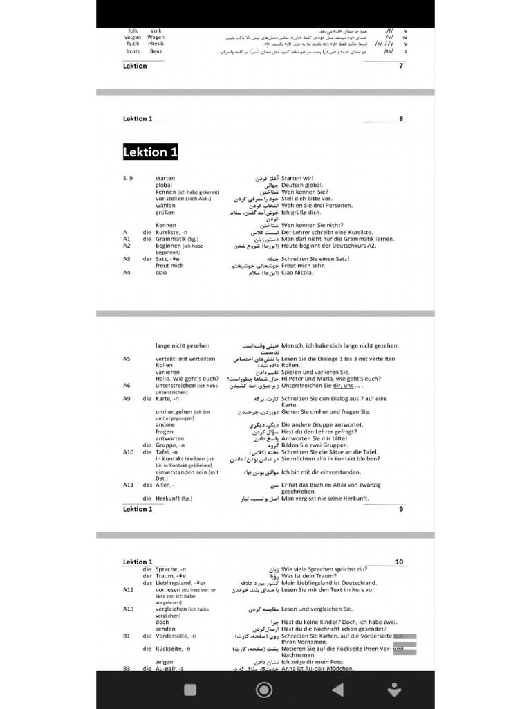 German A2 A1 | PDF