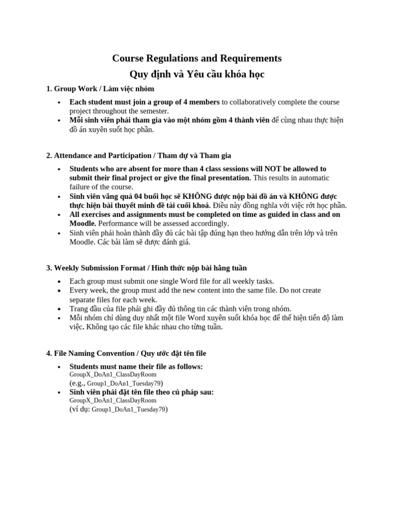 Course Regulations Requirements Topics | PDF