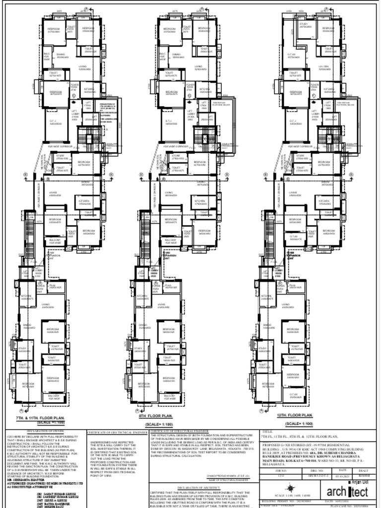 7th to 12th Floor Plan Details | PDF