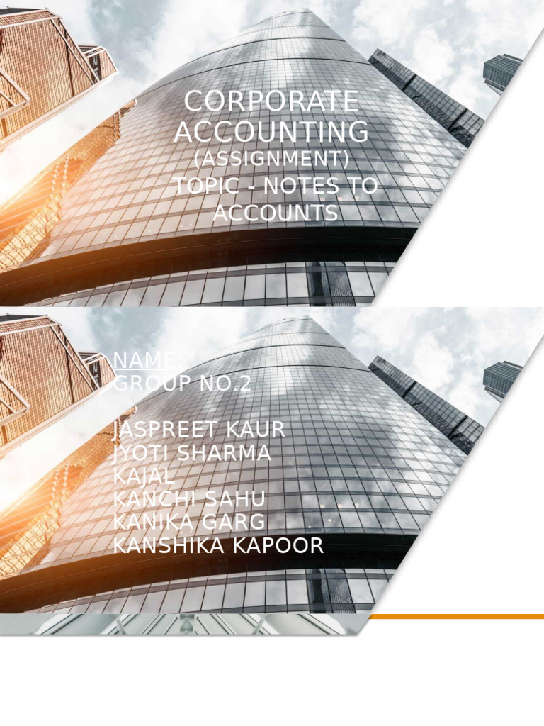 Corporate Accounting Notes Overview | PDF | Balance Sheet | Business