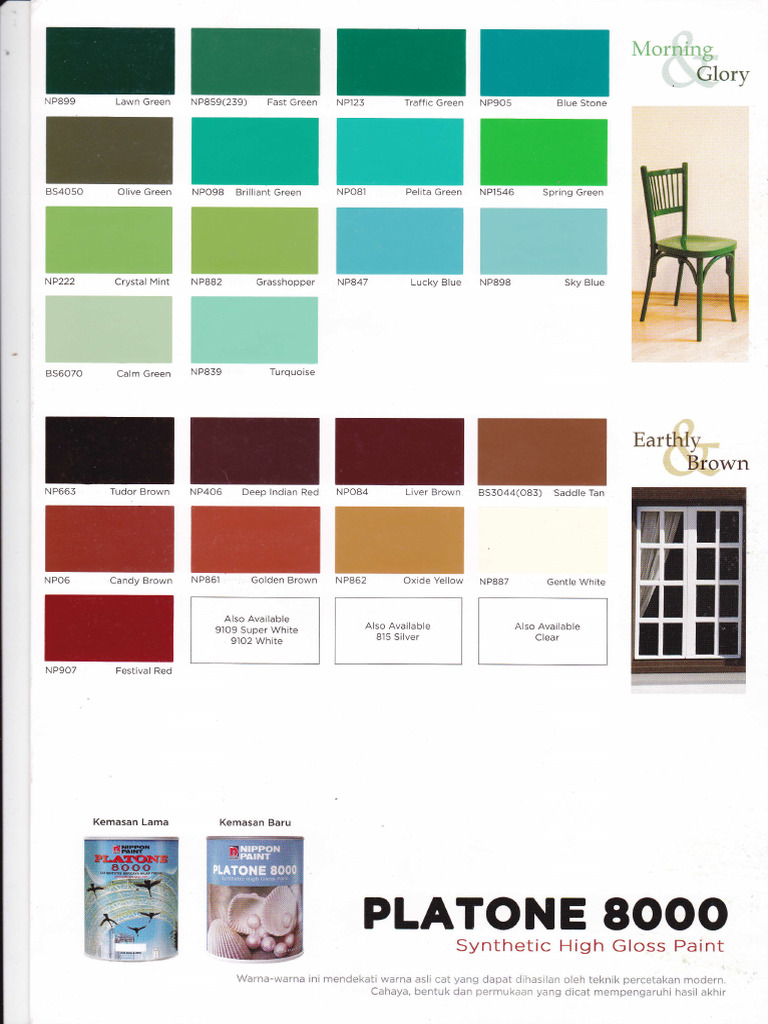 Katalog Warna Cat Platone 8000 | PDF | Color