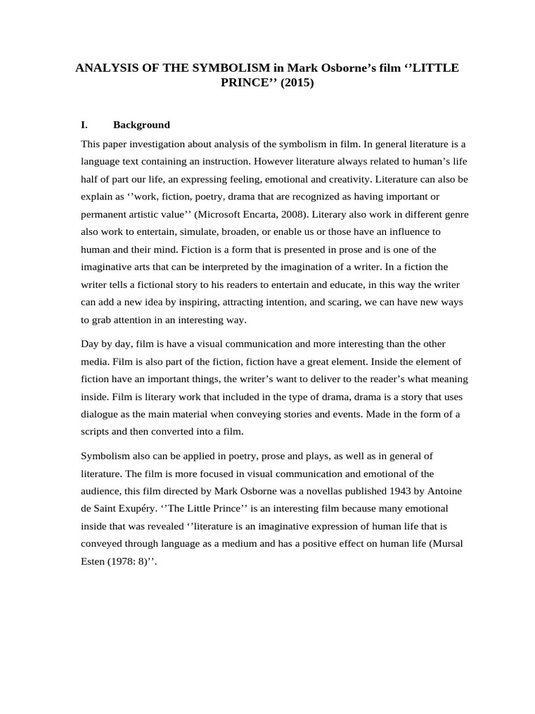 Analysis of The Symbolism in Mark Osborne BLM Fix | PDF | Writers | Writing
