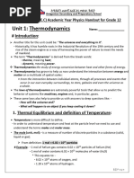 Class 11 Physics Notes 2024-25 Chapter 11. Thermodynamics | PDF | Heat ...