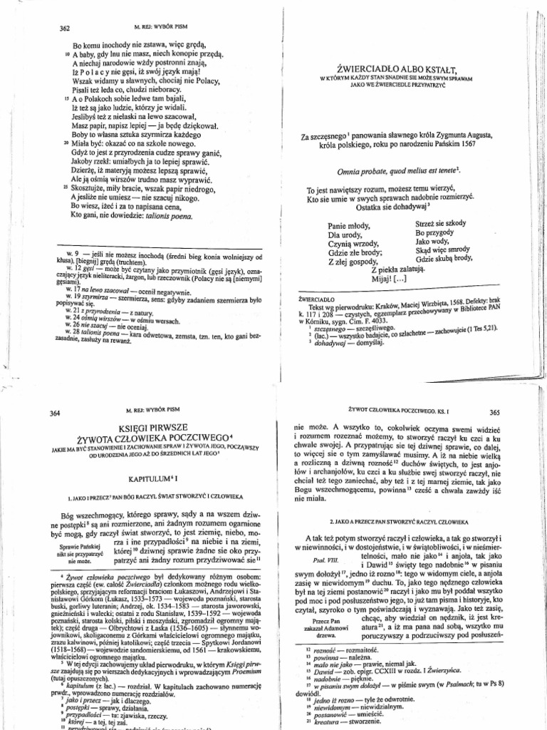 Rej Żywot Kochan | PDF