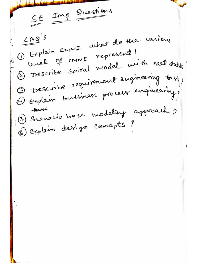 Se Imp Questions | PDF