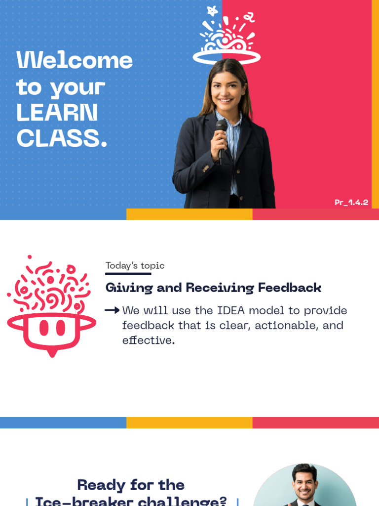 Giving IDEA Based Feedback Class 2 | PDF | Feedback | Behavior Modification