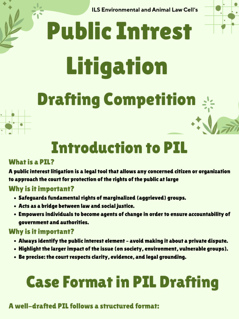 Public Intrest Litigation | PDF | Justice | Crime & Violence