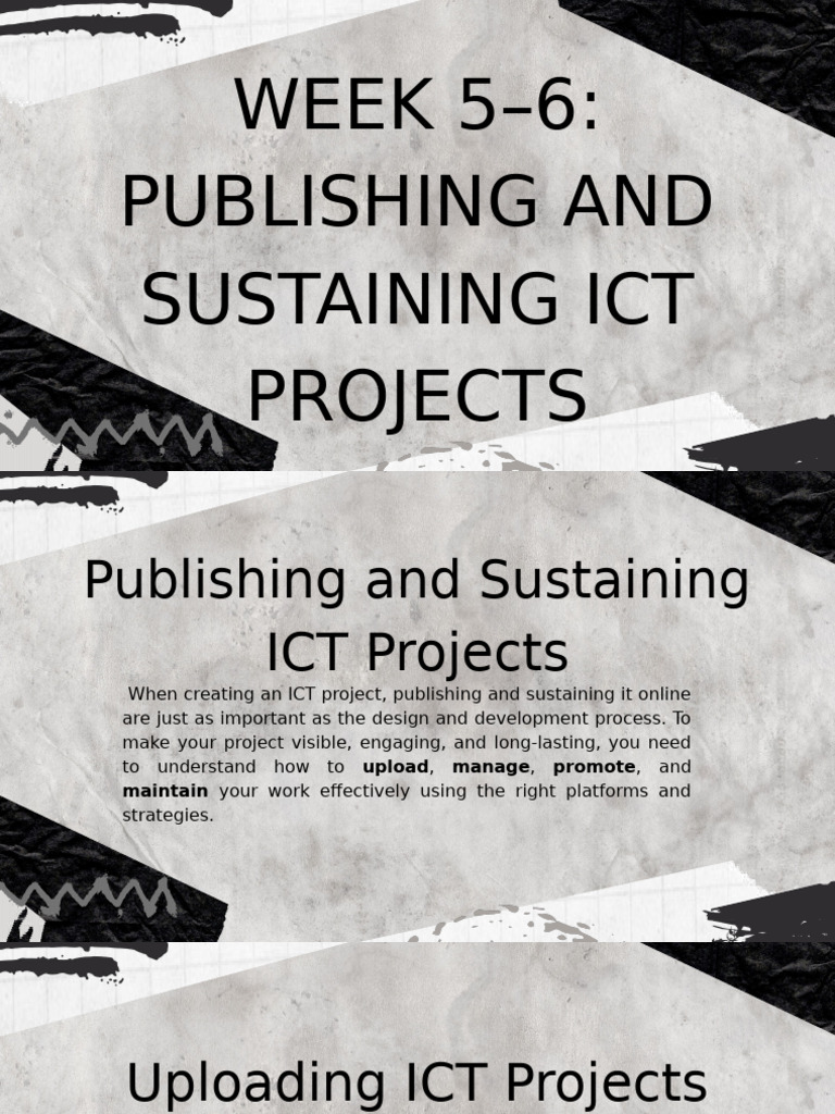 WEEK 5-6: Publishing and Sustaining Ict Projects | PDF | Websites ...