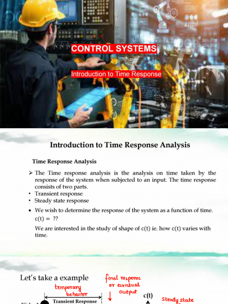 Lecture-11 - Introduction To Time Response Analysis | PDF
