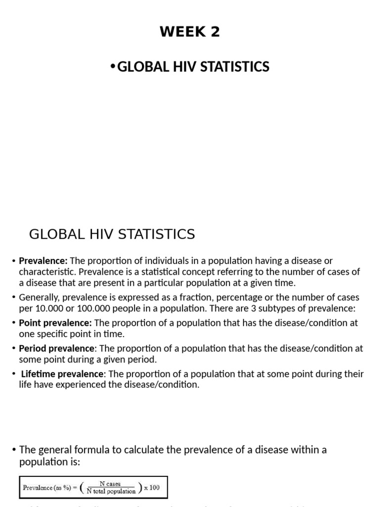 Global HIV Statistics Overview 2023 | PDF | Tuberculosis | Prevalence