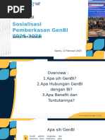 Beasiswa GenBI: Visi dan Wawancara | PDF