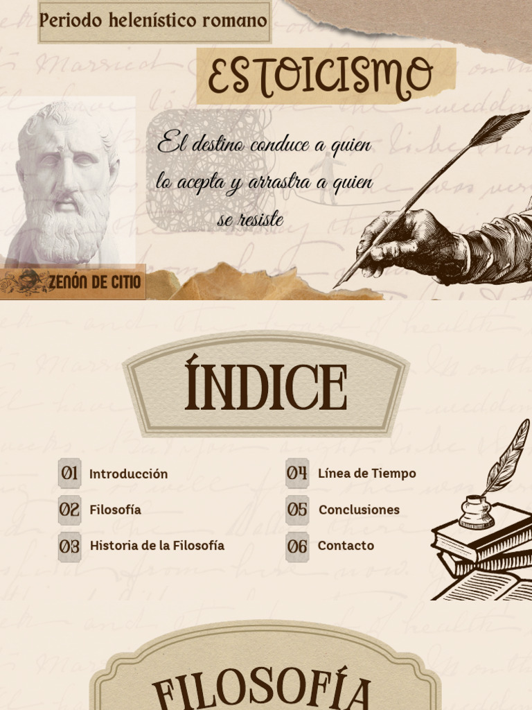 Presentación Diapositivas Historia de La Filosofía Collage Antiguo ...