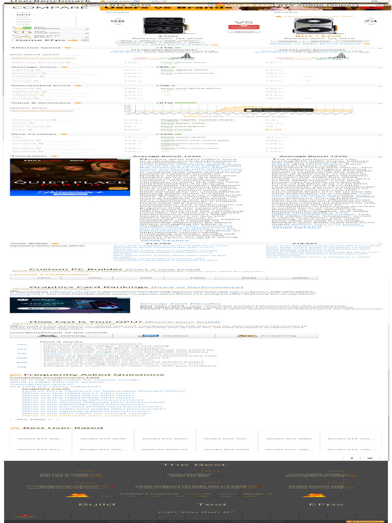 UserBenchmark Nvidia RTX 2080S (Super) vs 3070 | PDF