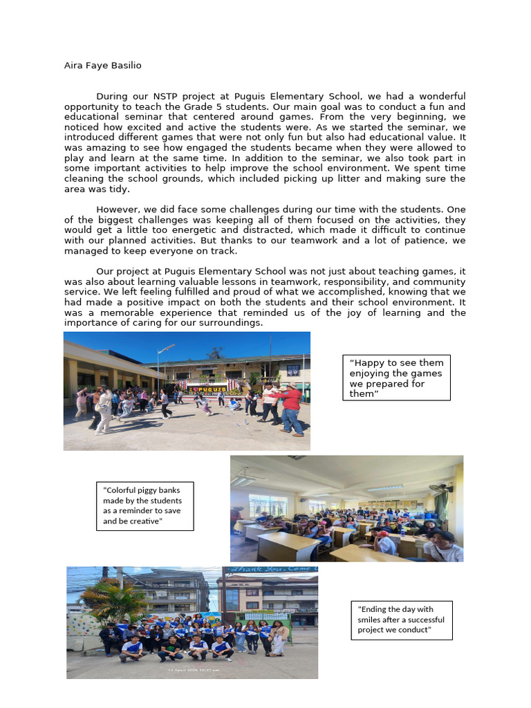 Reflection NSTP | PDF
