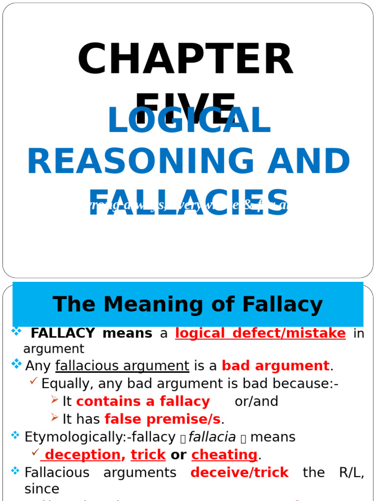 Understanding Logical Fallacies | PDF | Fallacy | Argument