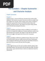 Chapter 8 Summary of The Outsiders | PDF