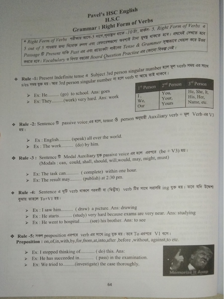 Right Forms of Verb | PDF