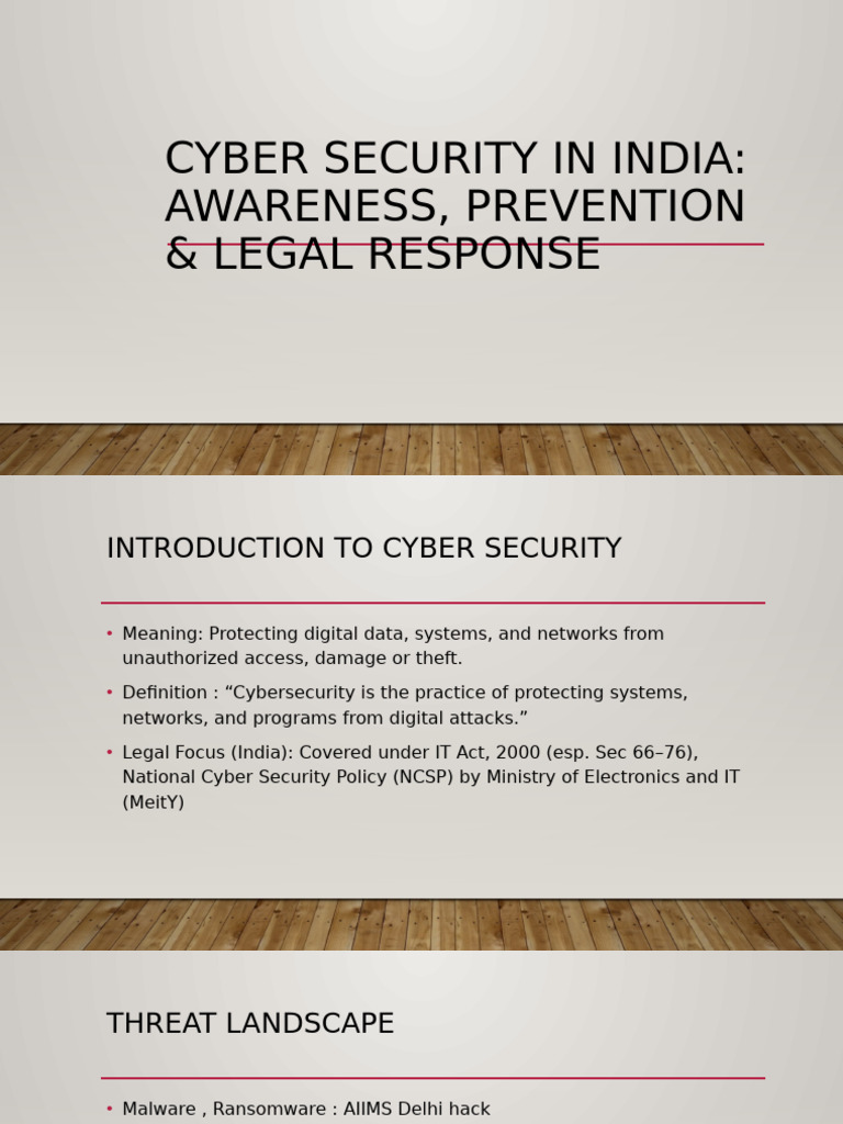 Cyber Security in India | PDF