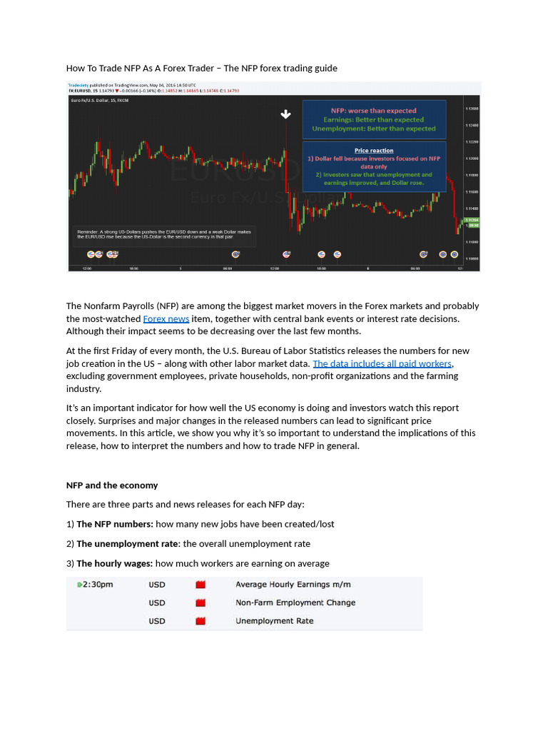 How To Trade NFP As A Forex Trader | PDF | Nonfarm Payrolls | Labour ...