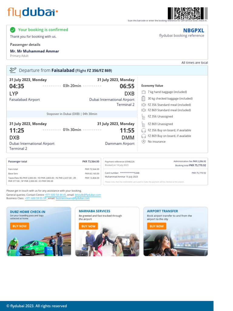 Flydubai Document | PDF | Aviation | Banking Technology