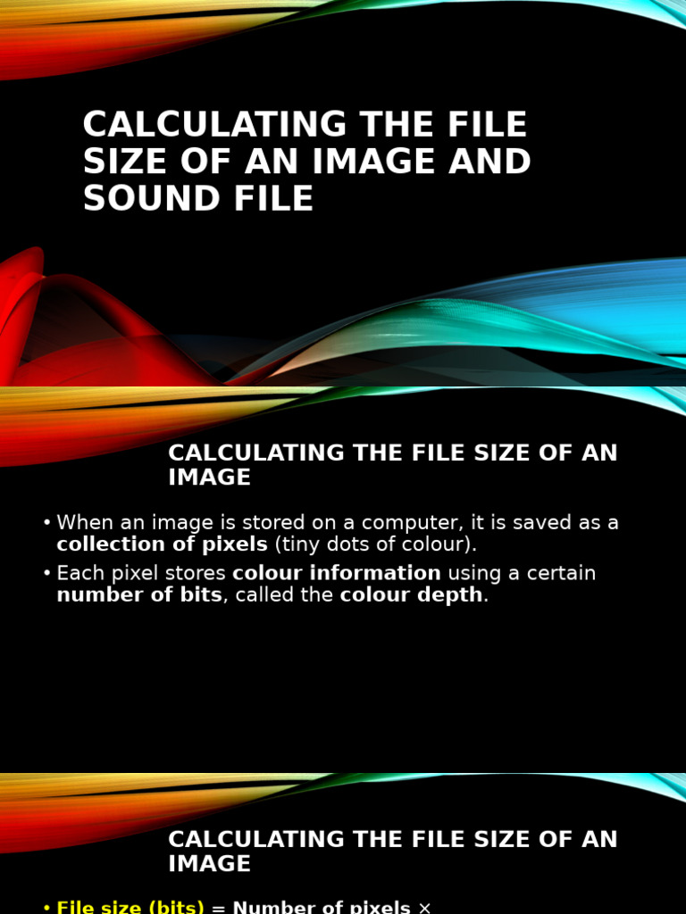 Calculate Image & Sound File Sizes | PDF | Password | Security
