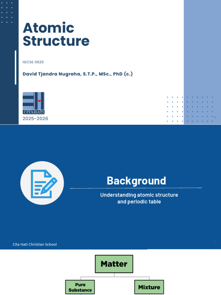 Understanding Atomic Structure and Elements | PDF | Atoms | Atomic Nucleus