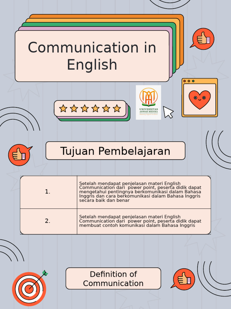 Communication in English | PDF | Learning | Human Communication