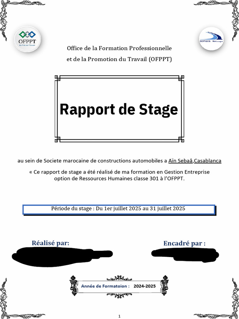 Exemple Rapport de Stage SOMACA | PDF | Gestion des ressources humaines ...