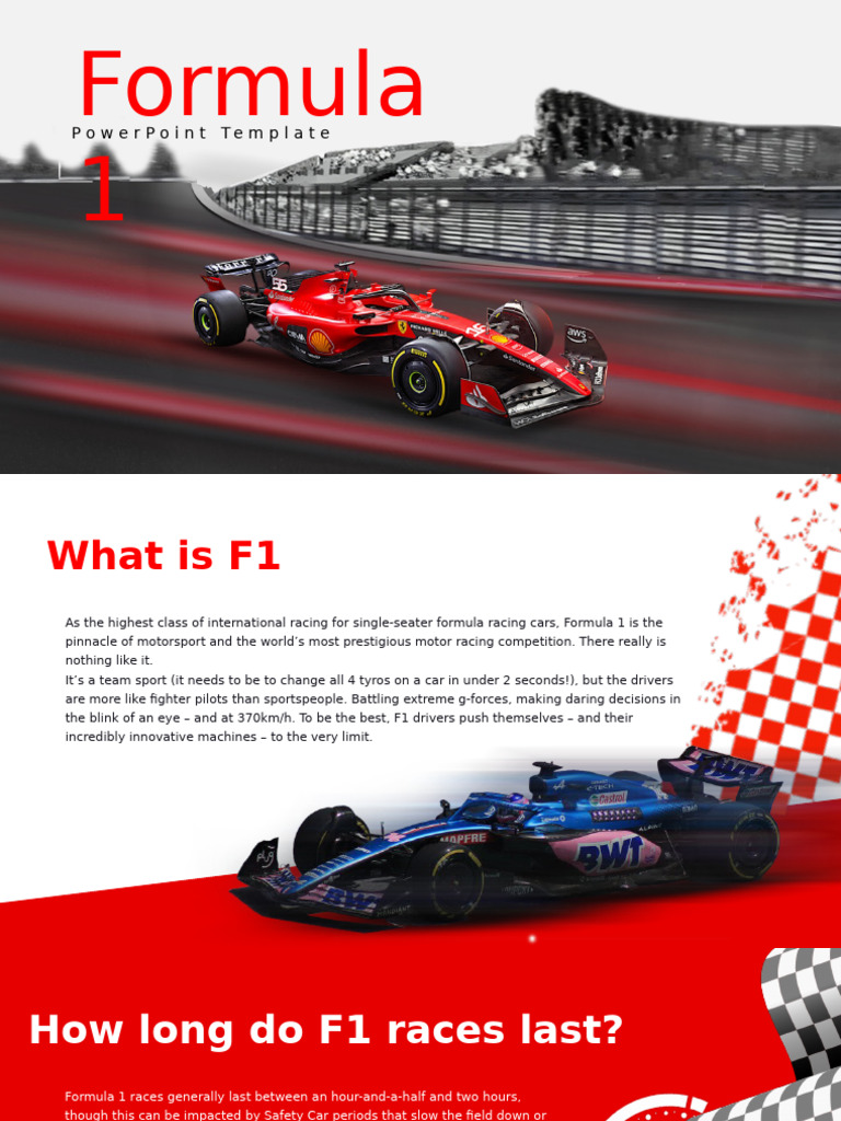 Formula 1 Presentation Template | PDF | Formula One | Formula Racing