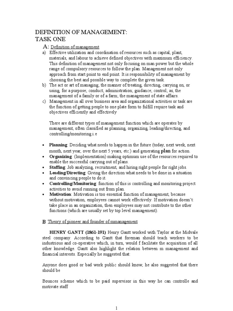 Overview of Management Theories and Practices | PDF | Strategic ...