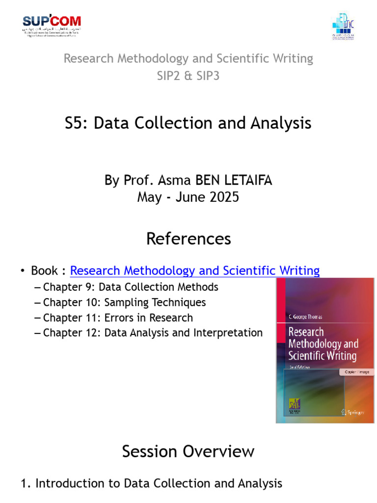 06 - 1 - Data - Collection - and - Analysis by Prof Asma BEN LETAIFA | PDF | Sampling ...