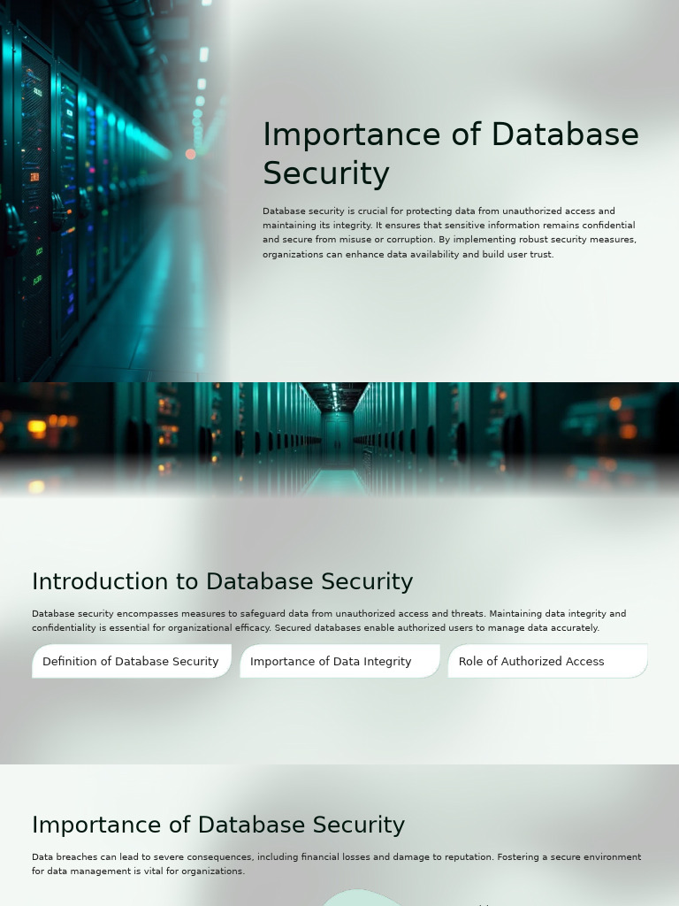 Key Aspects of Database Security | PDF | Security | Computer Security