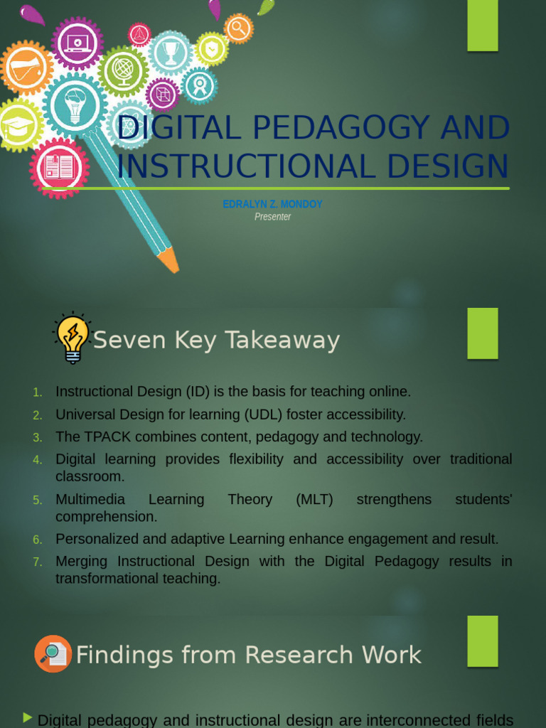 Digital Pedagogy & Instructional Design Insights | PDF | Instructional ...