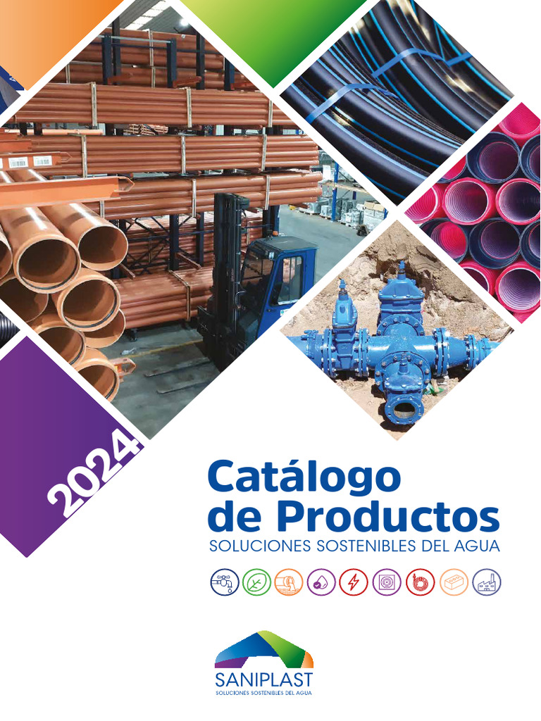 Catálogo Saniplast 2024: Abastecimiento | PDF | Tubería (transporte de ...
