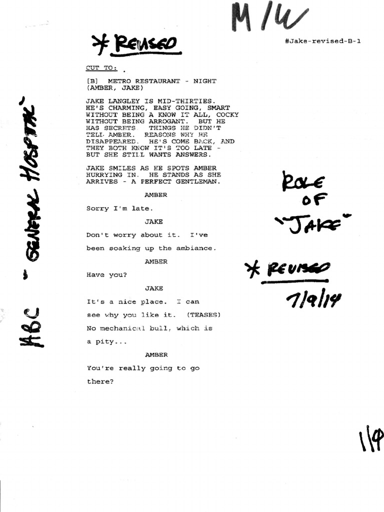 General Hospital Amber Jake | PDF