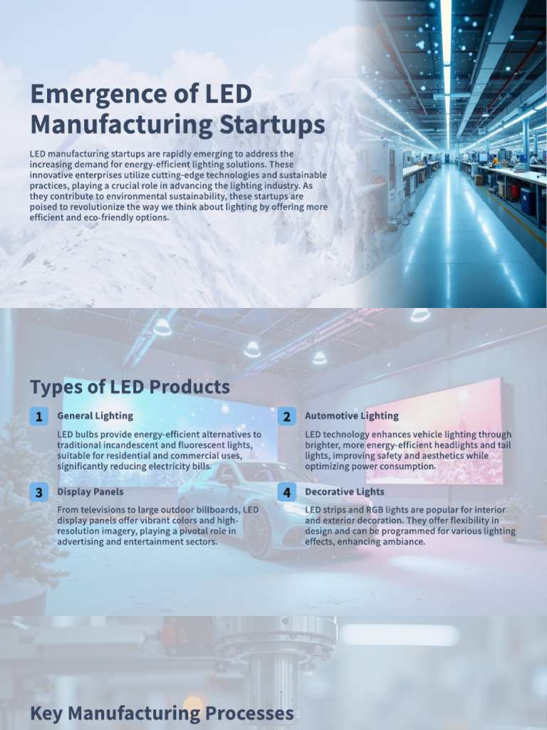 LED Manufacturing Startups Overview | PDF | Light Emitting Diode ...