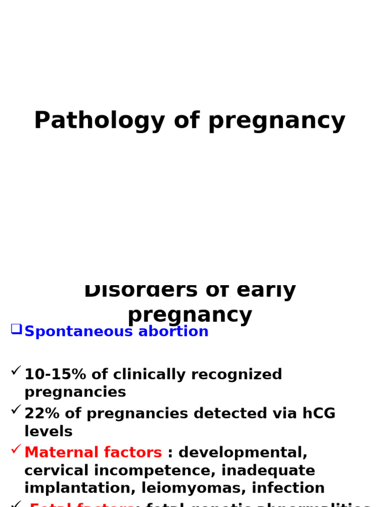 R Pathology of Pregnancy | PDF | Placenta | Miscarriage