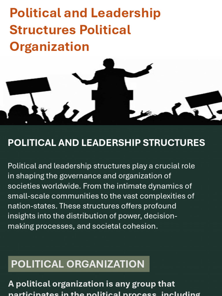 Political Organizations and Leadership Structures | PDF | Social ...