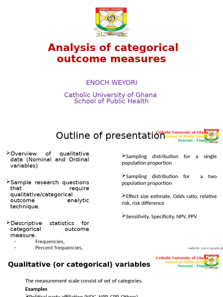 LS - Analysis of Binary Outcome Measures | PDF | Logistic Regression ...